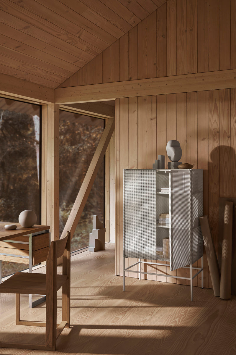Grid Cabinet | Storage Furniture | Beige Steel | Danish Design – NORMODE