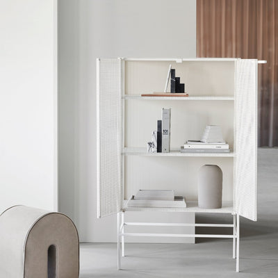 Grid Cabinet | Storage Furniture | Beige Steel | Danish Design – NORMODE