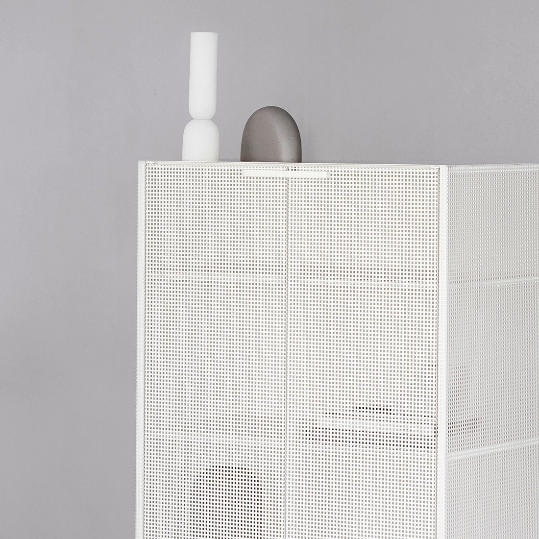 Grid Cabinet | Storage Furniture | Beige Steel | Danish Design – NORMODE