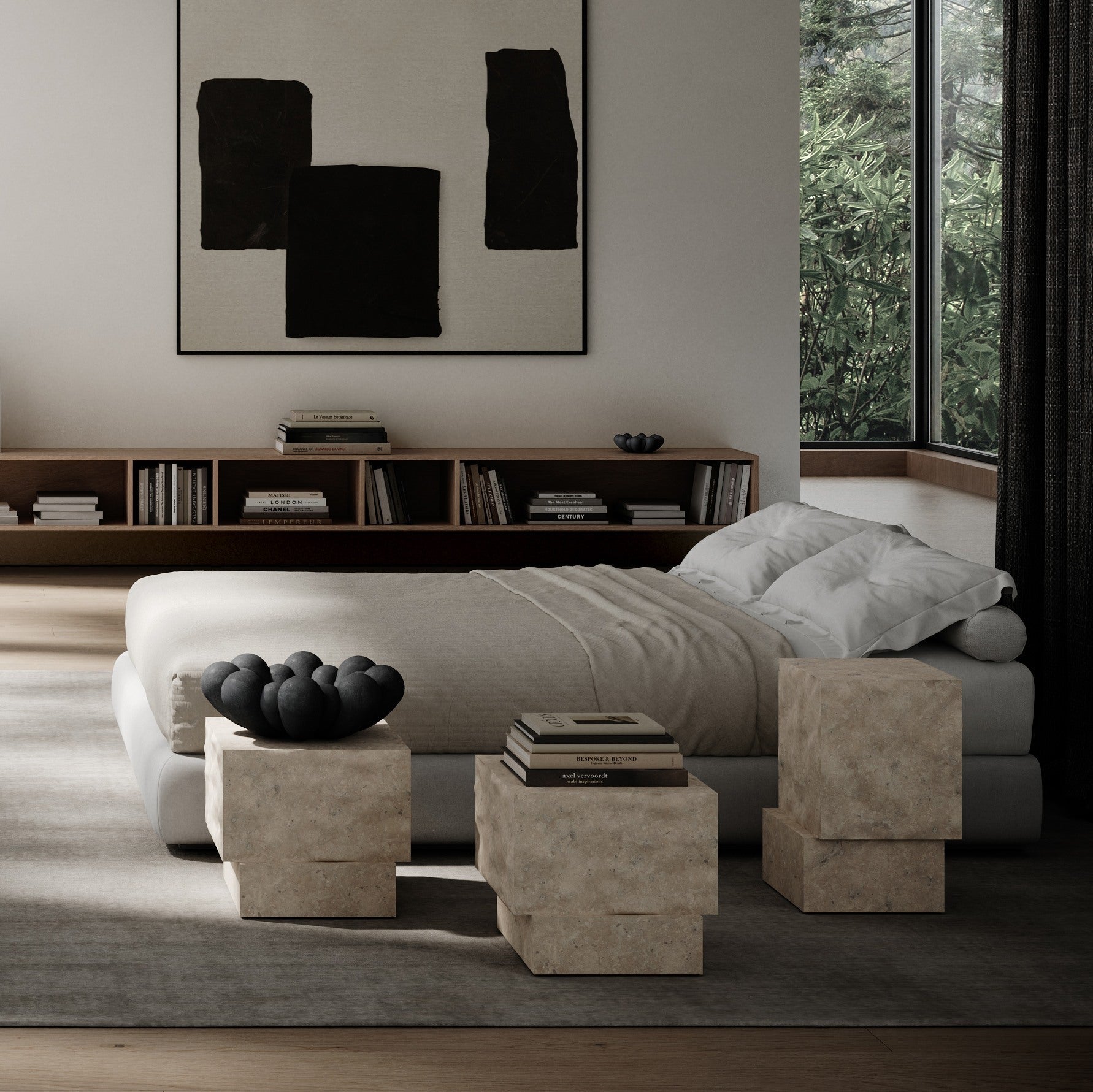 101 Copenhagen Temple Coffee Table, Tall - Limestone – NORMODE